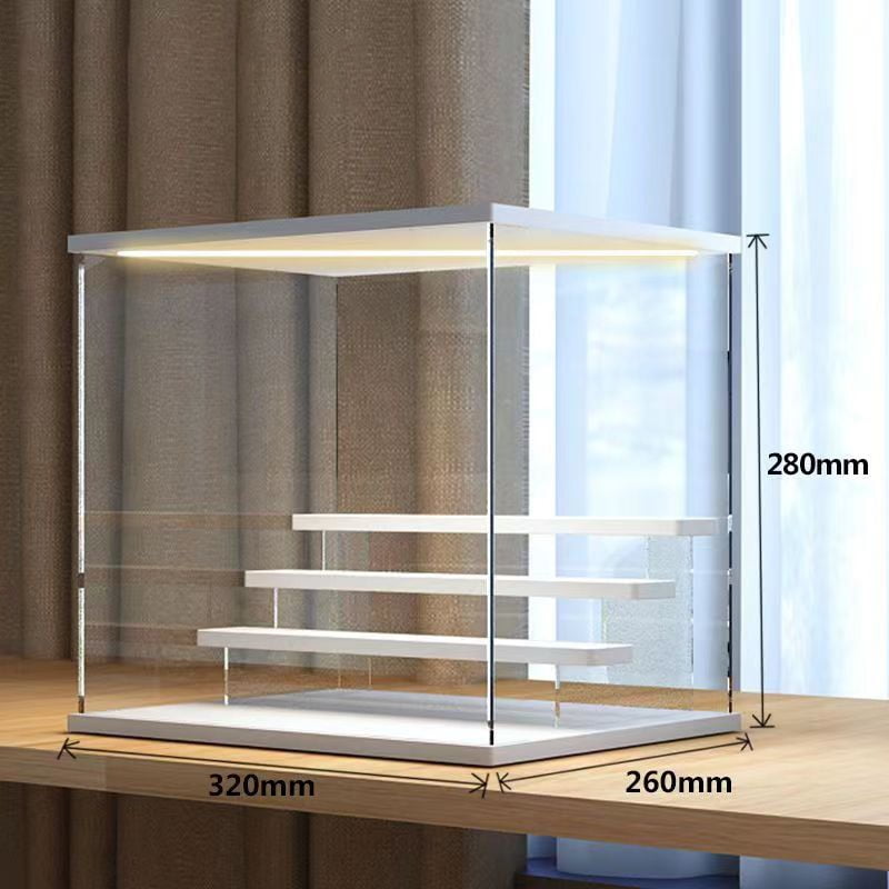 Acrylic Storage Cases with Lights, Dust Storage Boxes for Toys, Car ...
