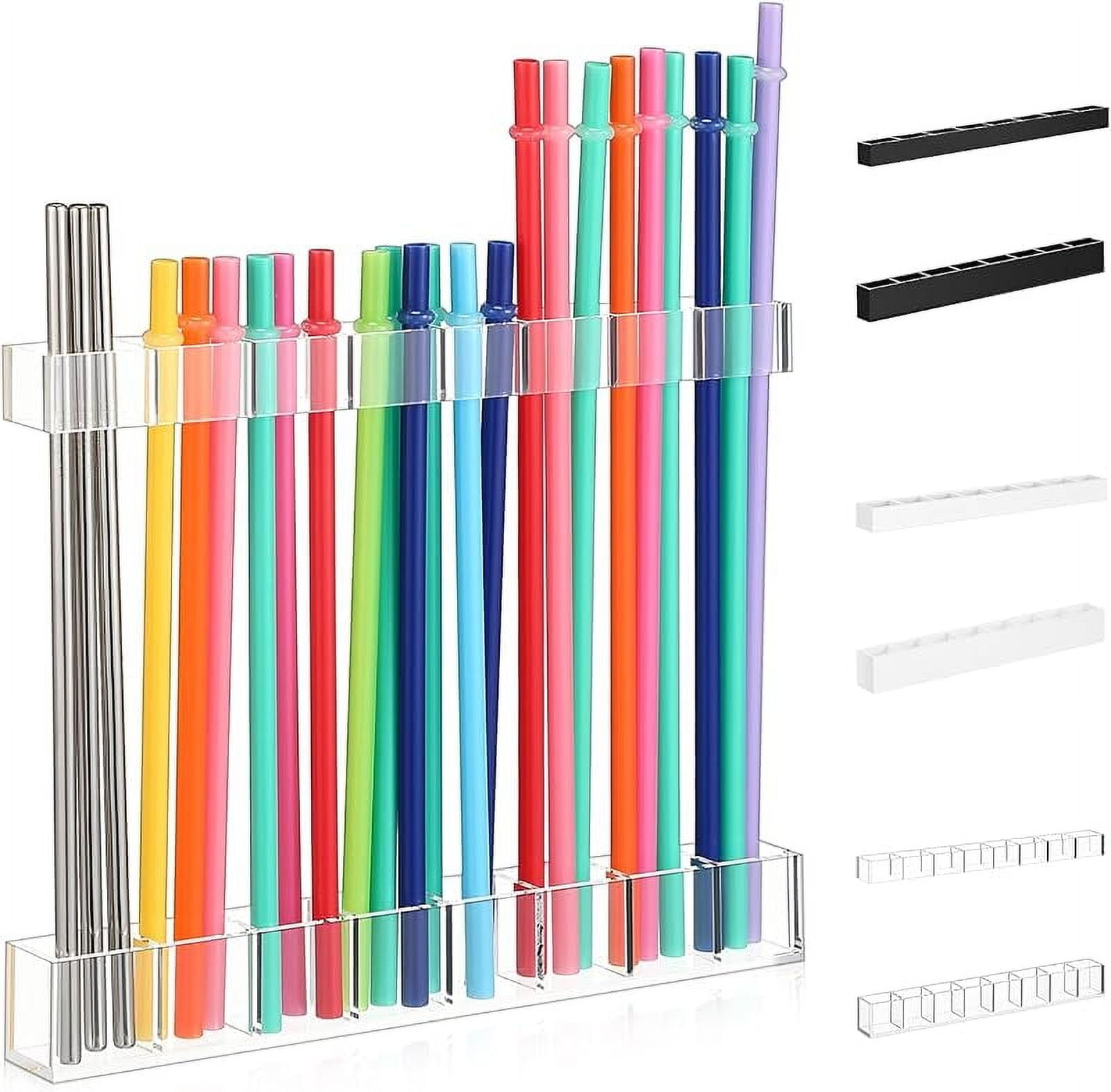 Acrylic Straw Holder for Cabinet Straw Dispenser Tumbler Straw ...