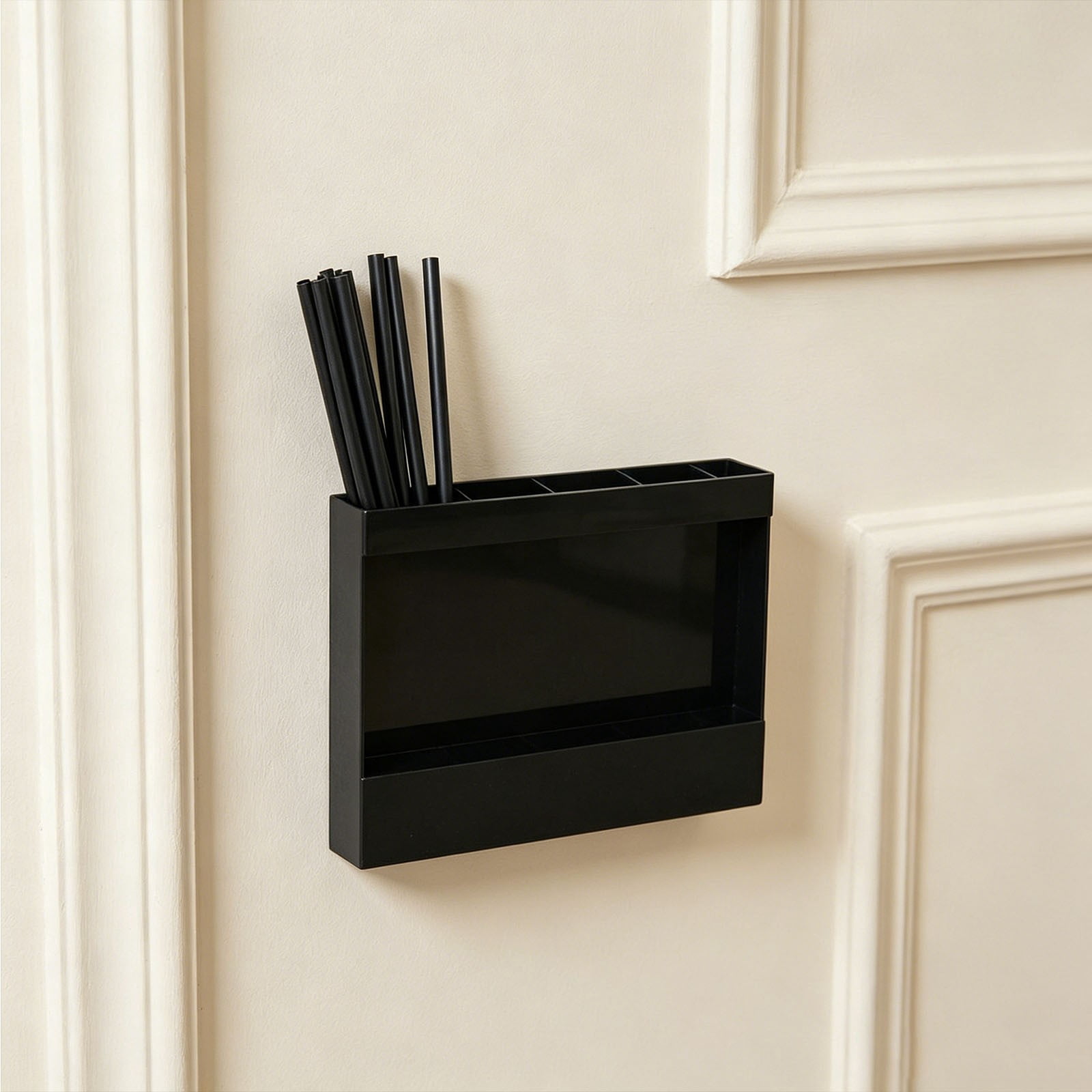 Acrylic Straw Holder Organizer for Counter, Clear Straw Dispenser for ...
