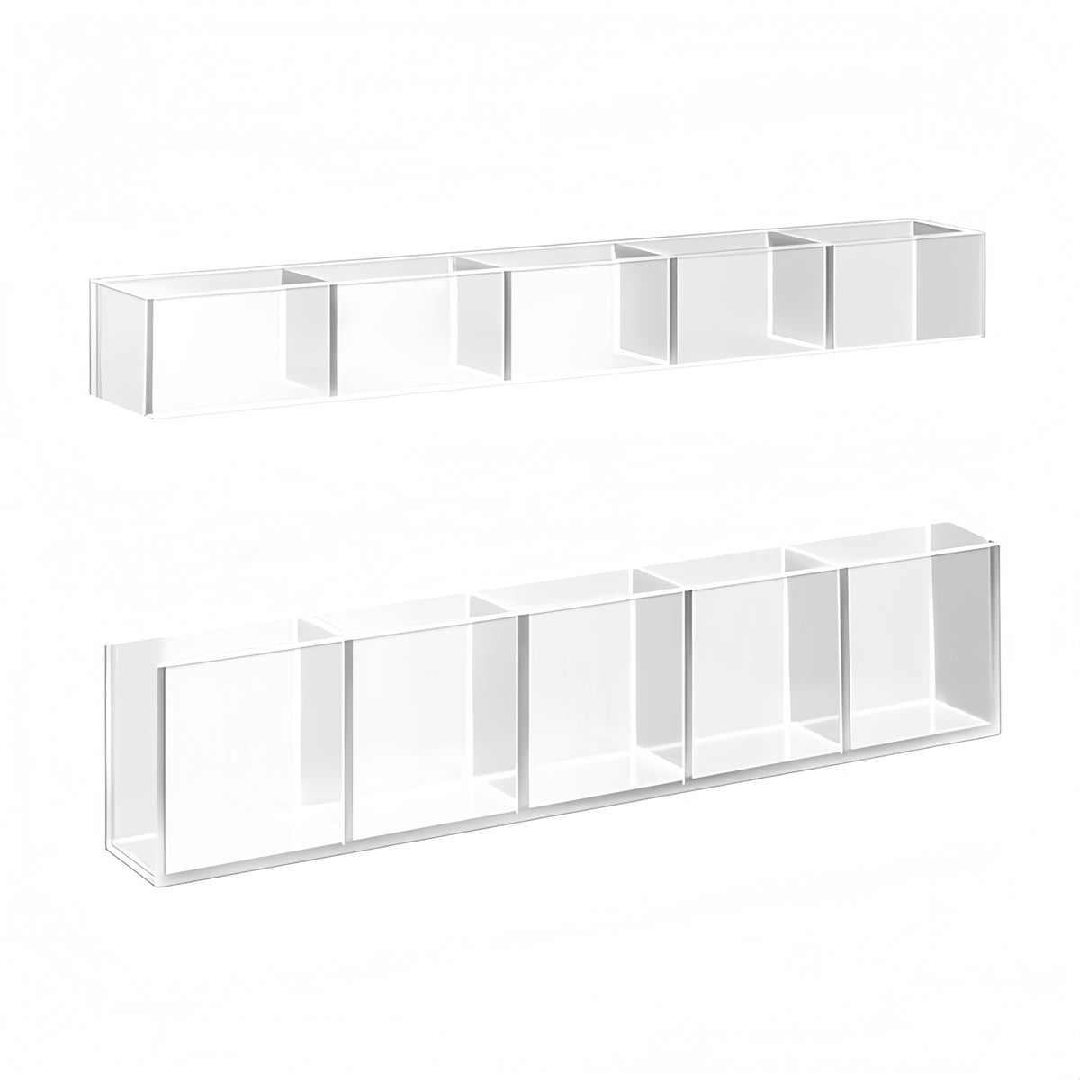 Acrylic Straw Organizer Rack Space-Saving Utensil Holder for Cabinet ...
