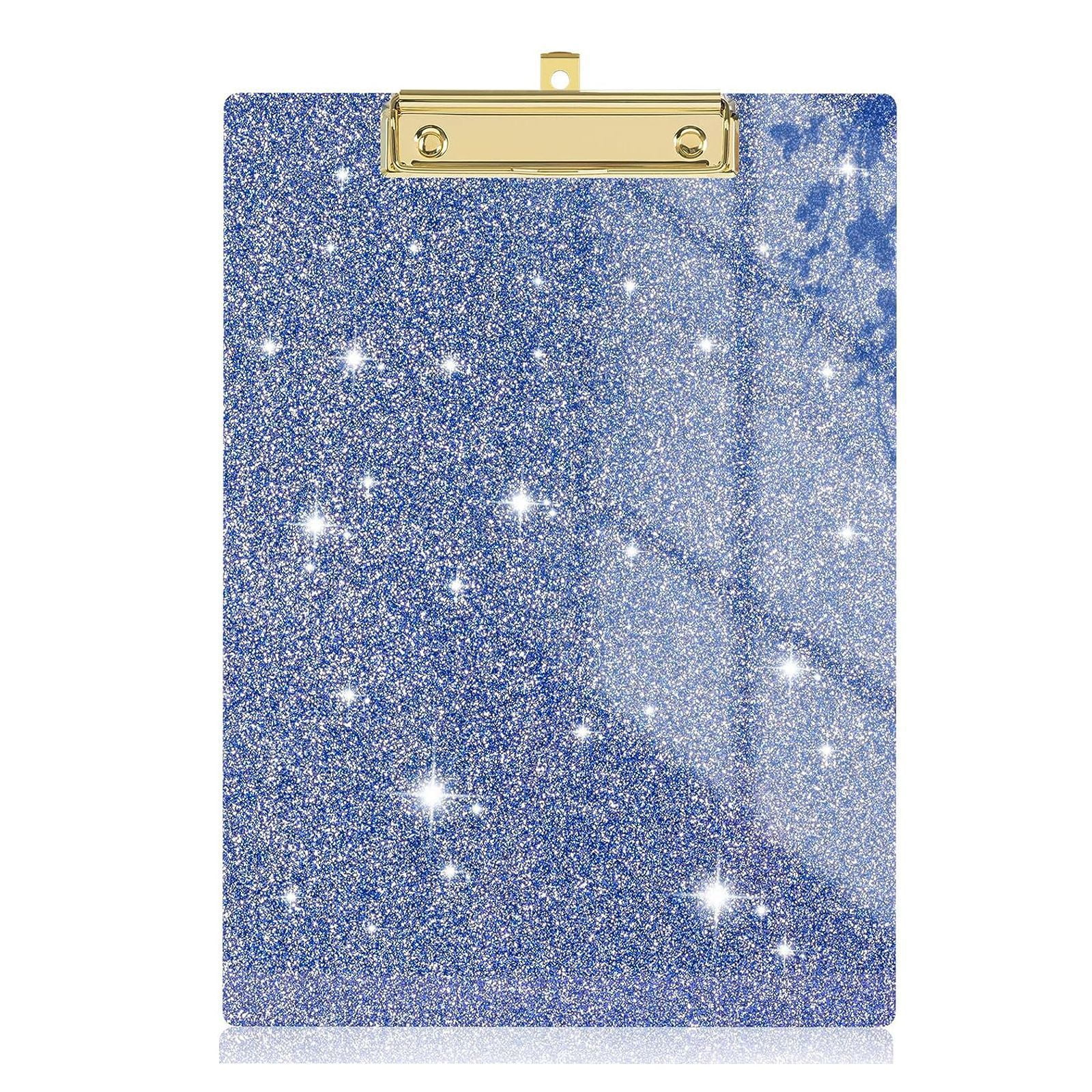 Acrylic Stylish Glitter Clipboards, Sparkly Board With Low Profile Gold ...