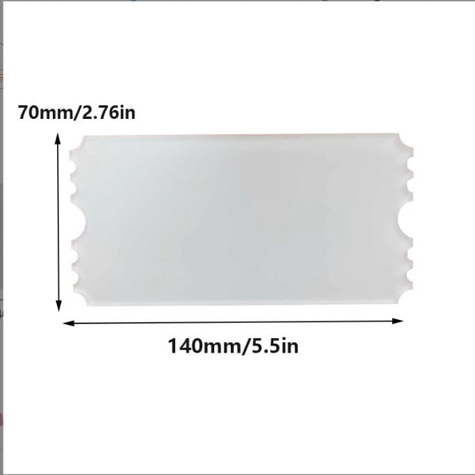 Acrylic Sublimation Concert Ticket Blanks for Music Lovers Weddings ...