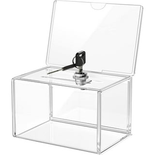 Safco, Acrylic Collection Box, 1 Each, Clear - Walmart.com