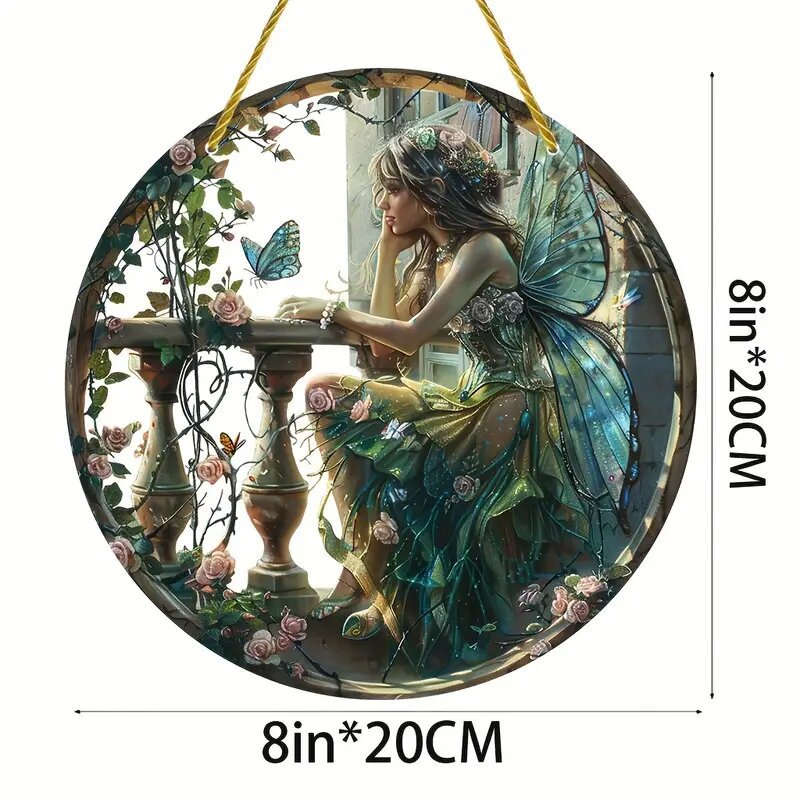 Acrylic Sun Catcher Printed Hollow Fairy Series Pattern Window ...