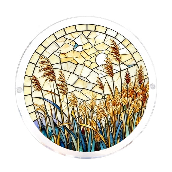 Acrylic Sun Catcher Puzzle for Adults Colorful Moon Sun Design Window ...
