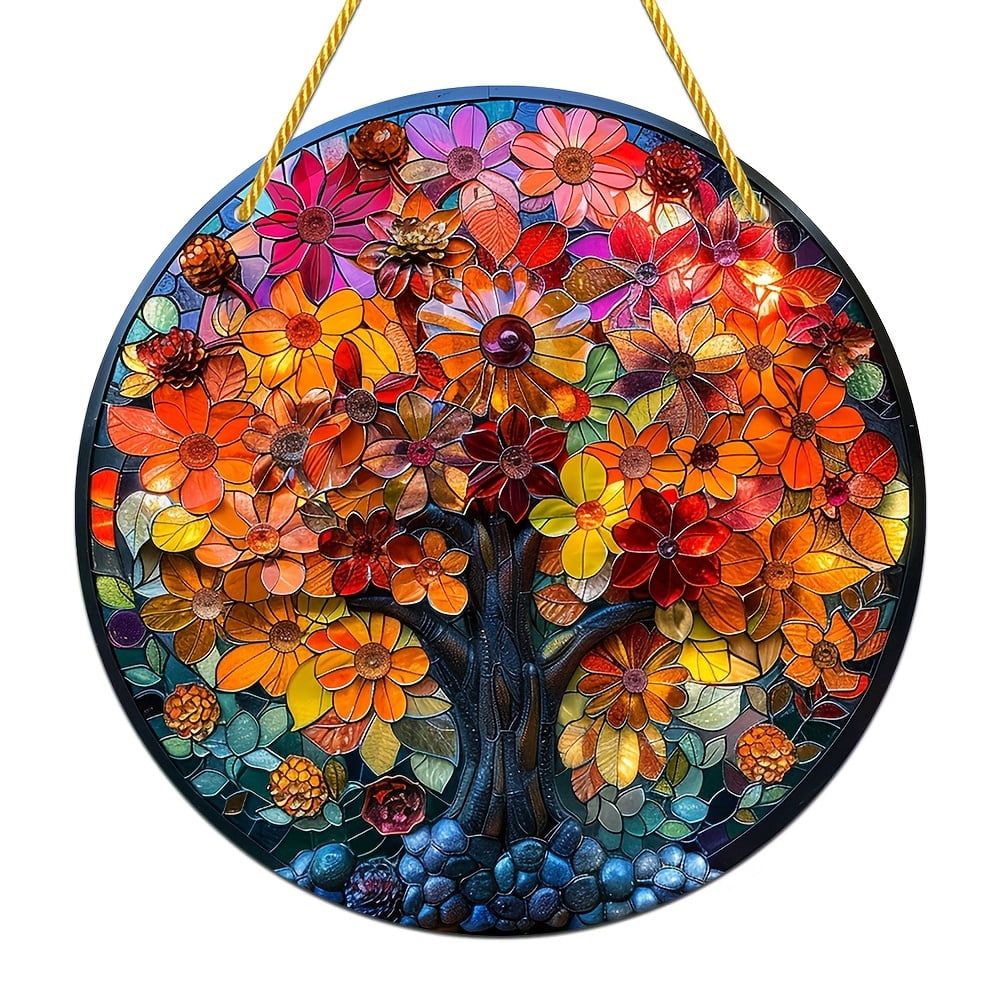 Acrylic Sun Catcher Round Decorative Sign & Plaque - Art Deco Style ...