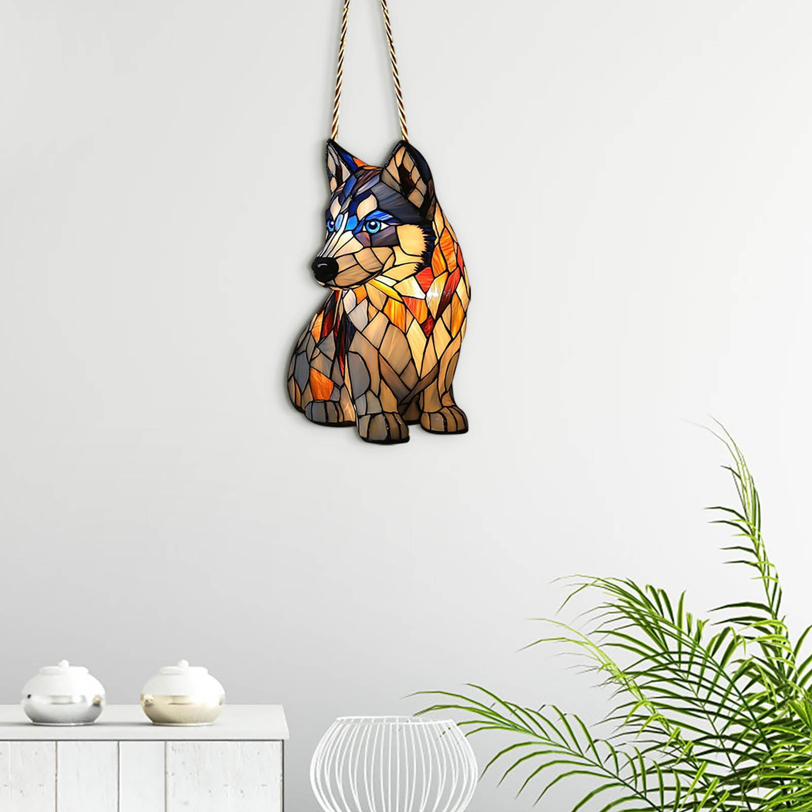 Acrylic Suncatcher Dachshund Gifts, Stained Glass Dog Hanging Window ...