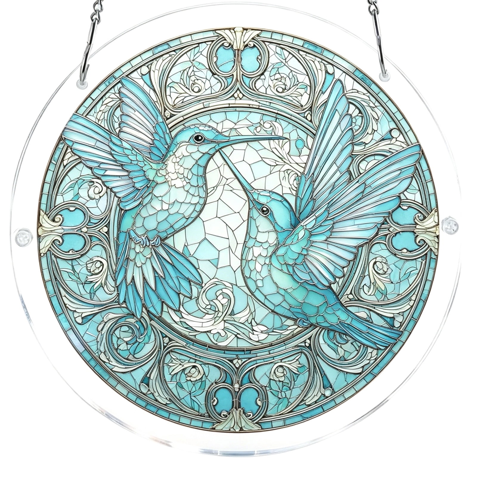 Acrylic Suncatcher Puzzle, Scenic Pattern Window Hanging Decoration ...