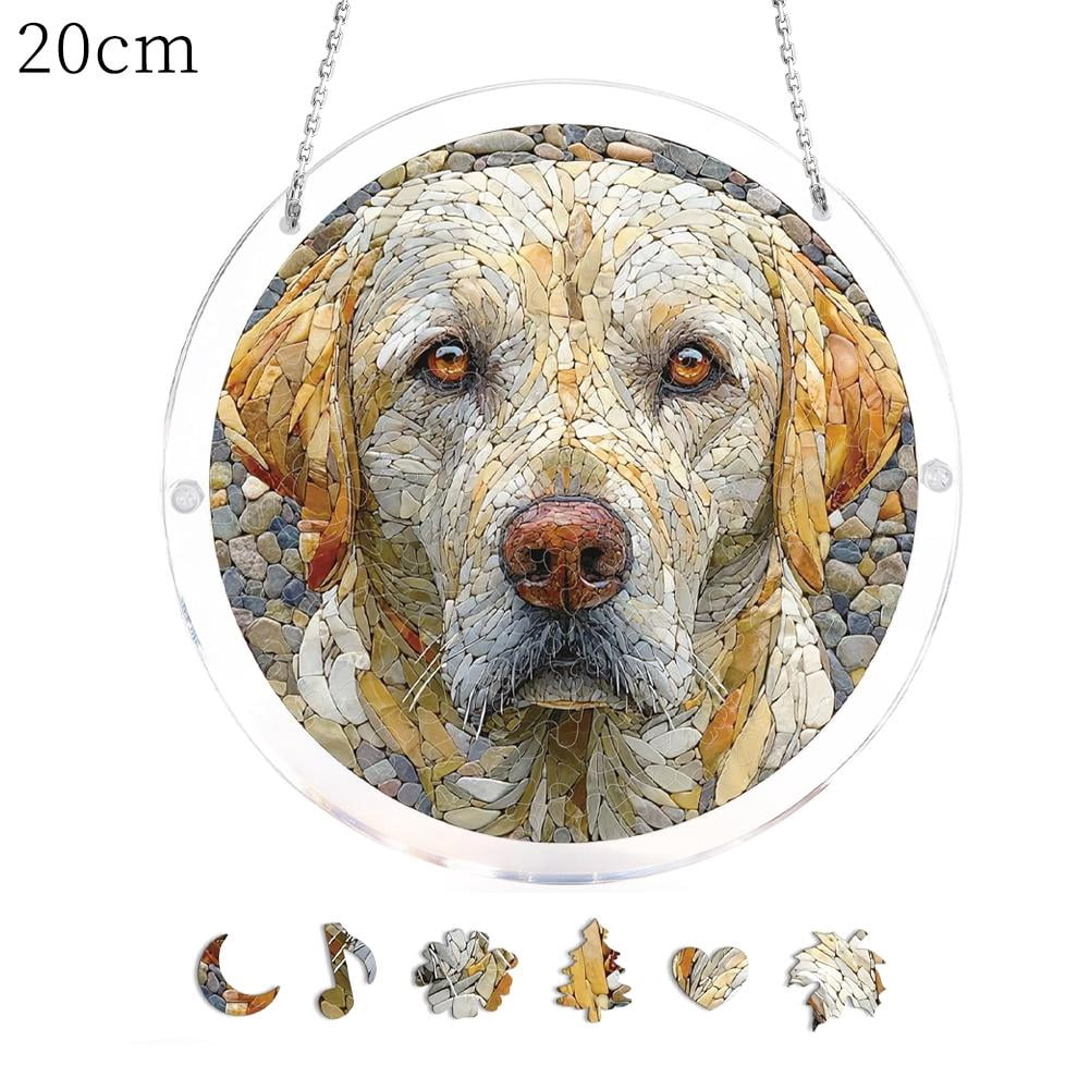 Acrylic Suncatcher Puzzle Window Hanging Decor, DIY Stained Glass Style ...