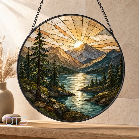 Acrylic Suncatcher Rainbow Mountain , Sunset , Colorful - Walmart.com