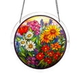 Acrylic Suncatcher Window Hanging 2D Floral Puzzle Ornament 1Pc For ...