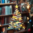 Acrylic Suncatcher Window Hanging 6-12 Inch Christmas Book Tree Holiday ...