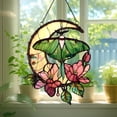 Acrylic Suncatcher Window Hanging 6-12 Inch Luna Moth Butterfly Wavy ...