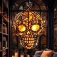 Acrylic Suncatcher Window Hanging 6-12 Inch Skull Pumpkin Halloween ...