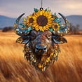 Acrylic Suncatcher Window Hanging 6-12 Inch Sunflower Buffalo Faux ...