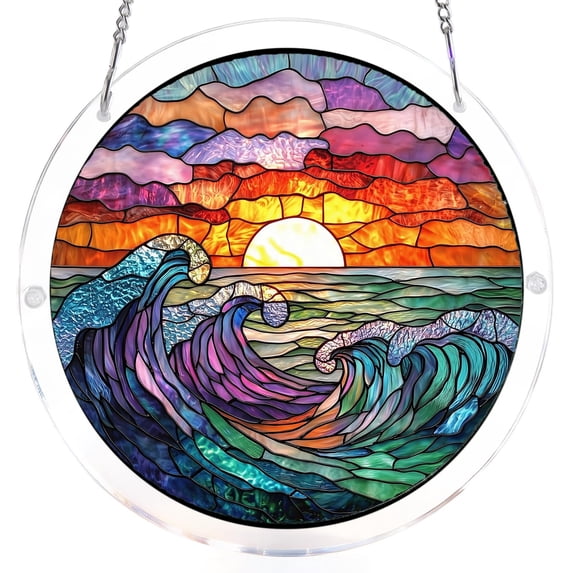 Acrylic Suncatcher Window Hanging – Round Puzzle Toy, 3-Layer 2mm Panel ...