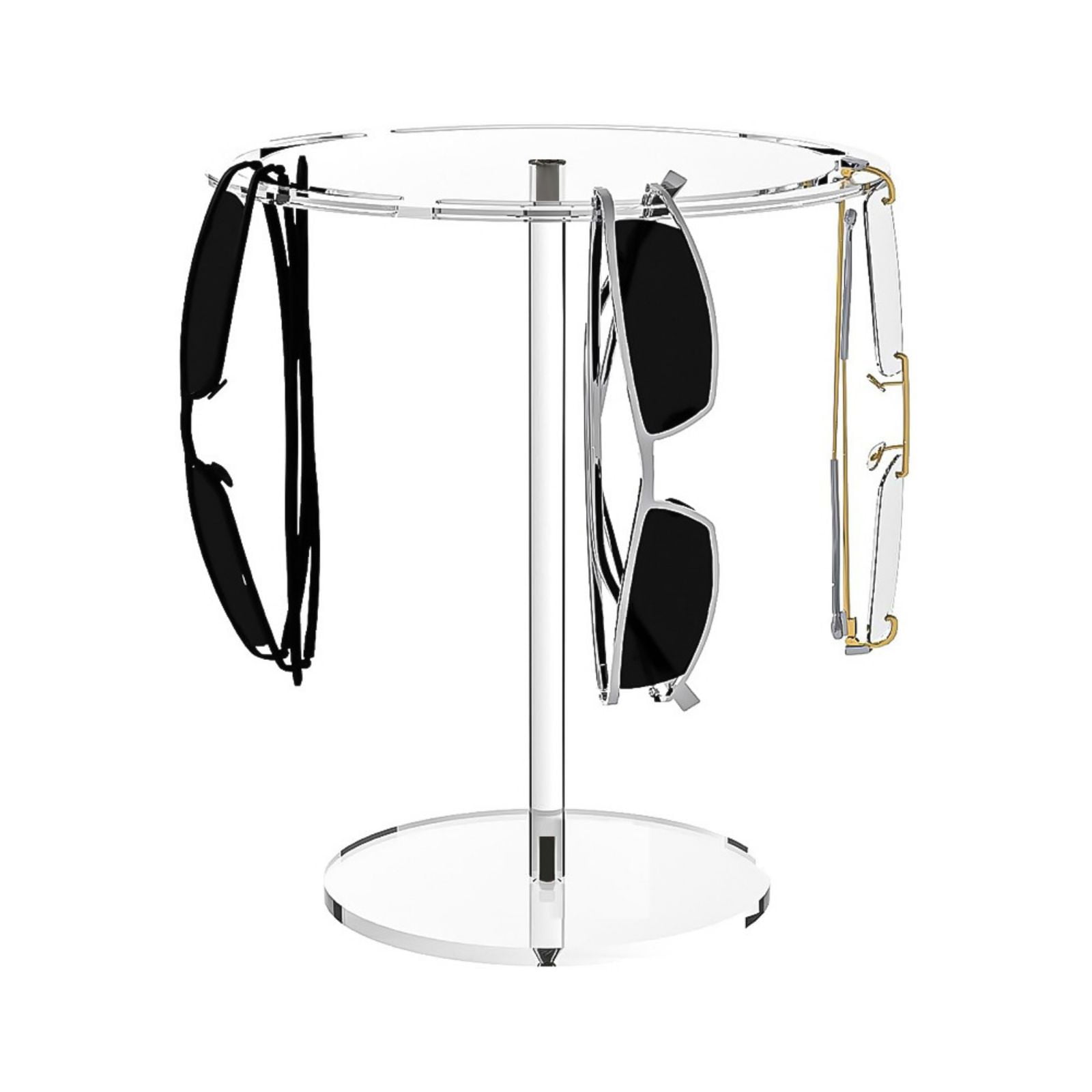 Acrylic Sunglasses Holder Stand with 360 Rotating, Eyeglasses Display ...