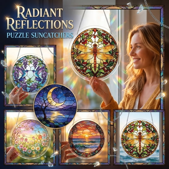 Acrylic Sunshine Catcher Puzzle Hanging Decoration Wall Art Window ...