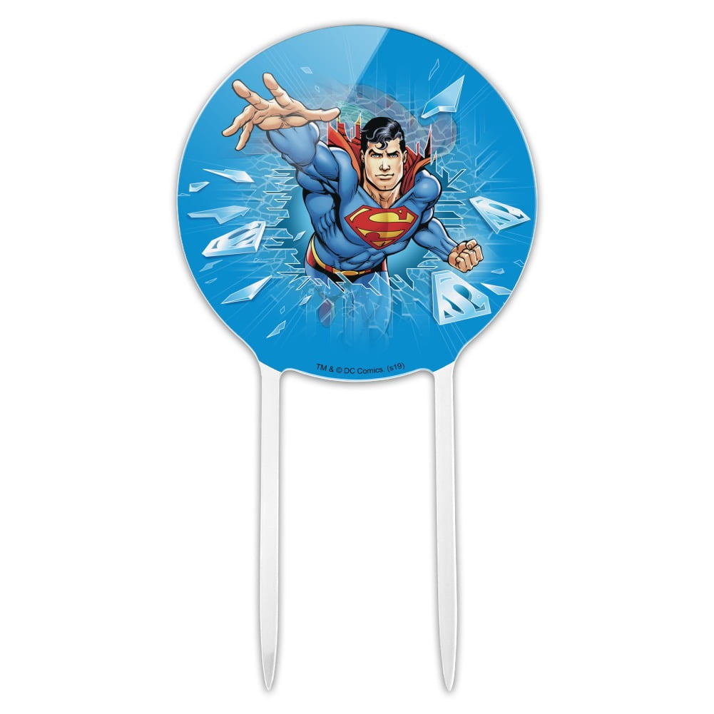 Acrylic Superman Breaking the Ice Cake Topper Party Decoration for ...
