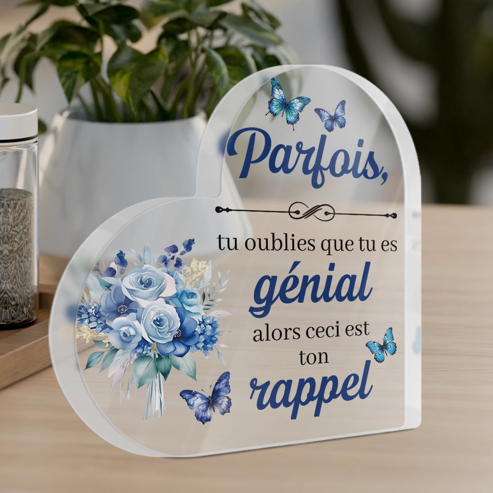 Acrylic Table Decor "Sometimes You Forget How Awesome You Are" Blue ...