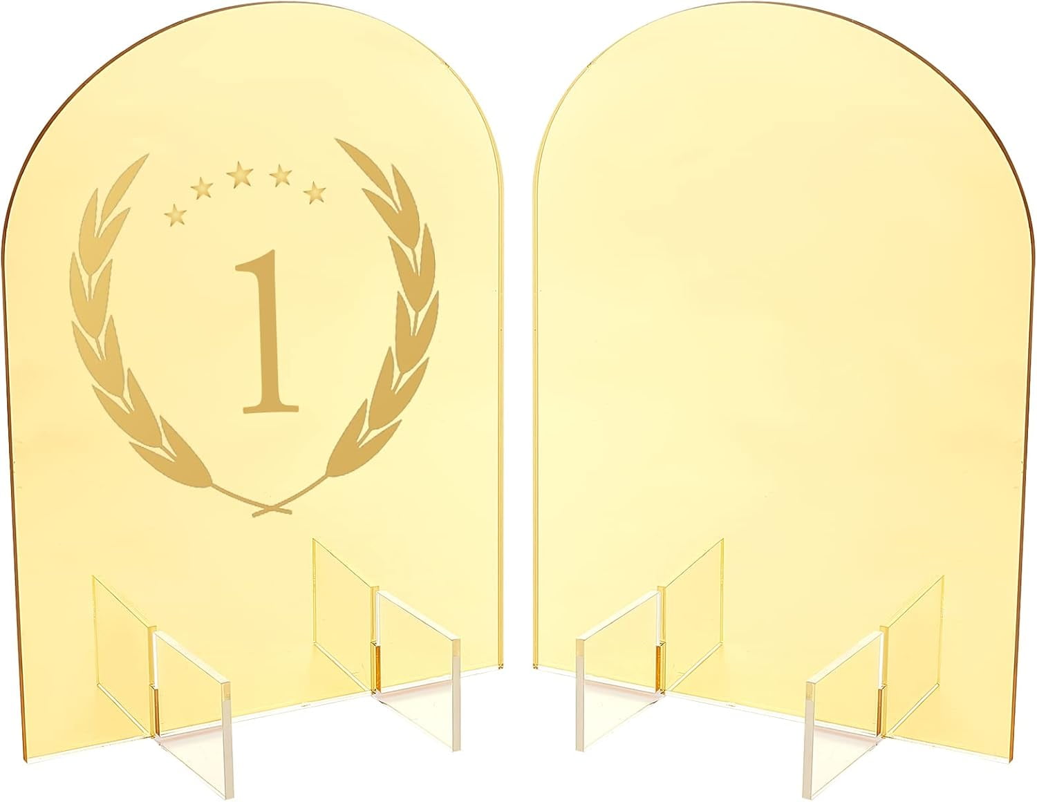 Acrylic Table Numbers for Wedding Reception Table Number Signs Golden ...