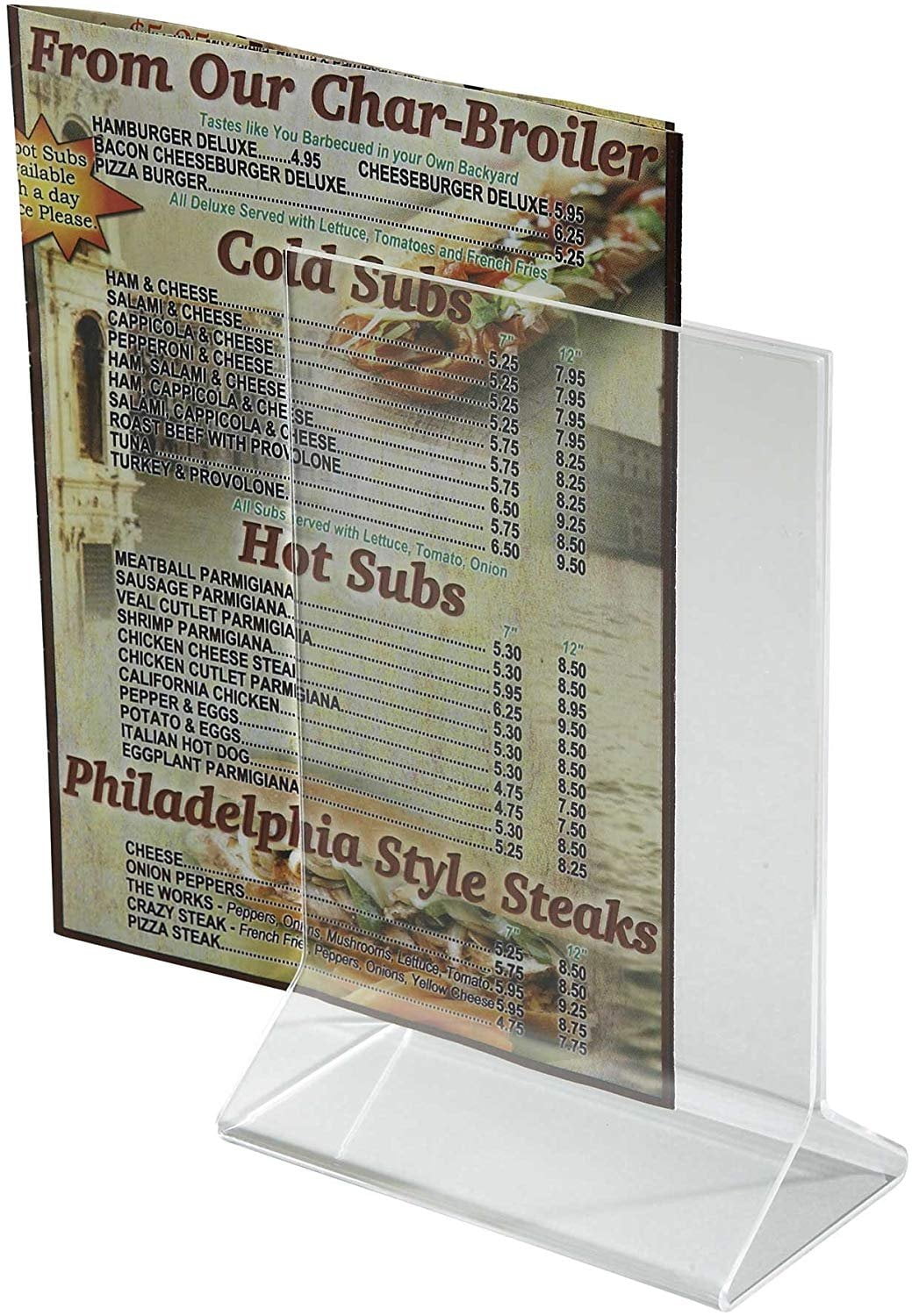 Acrylic Table Tent Menu/Card Holders - 4" x 6" - Walmart.com