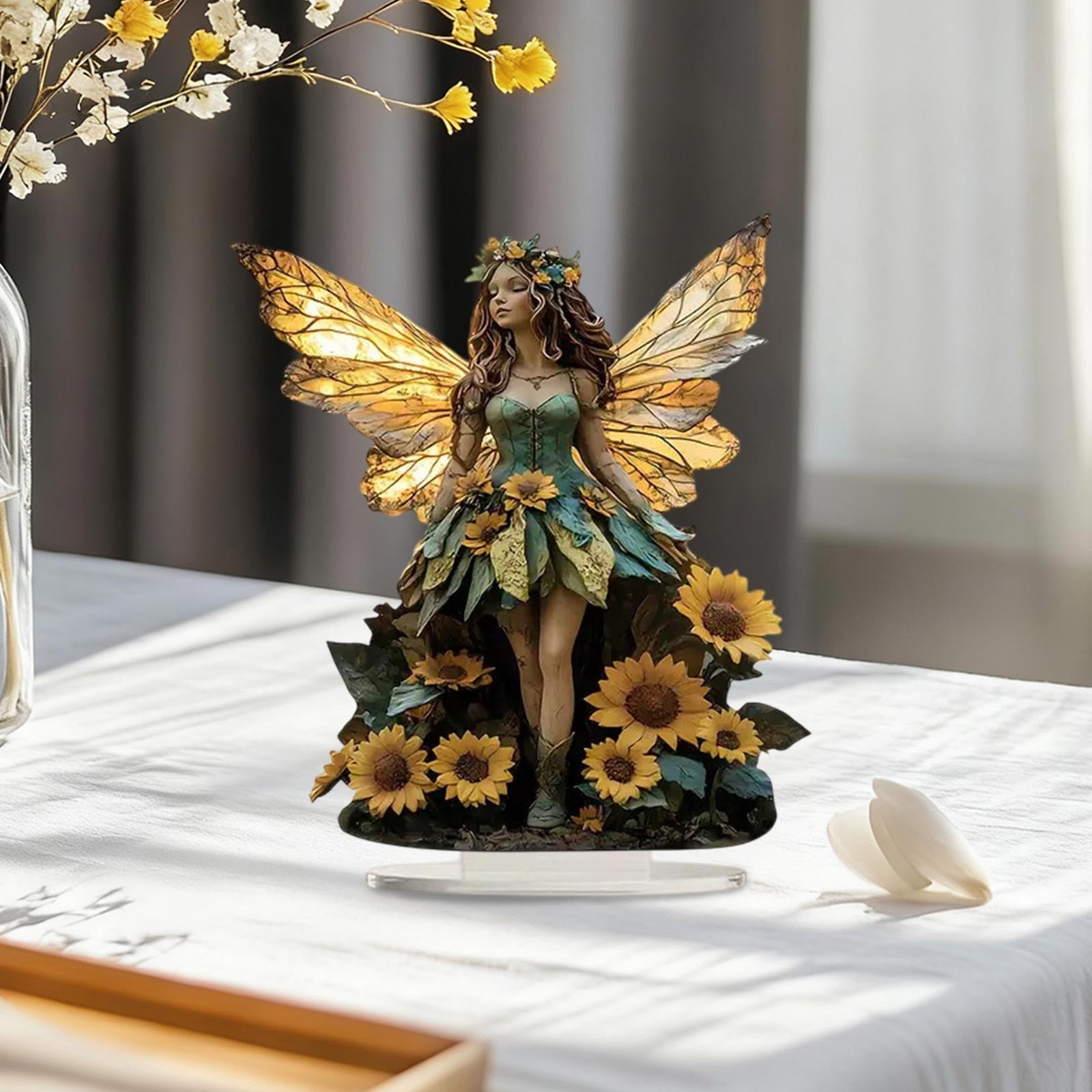 Acrylic Tabletop Standing Decorative Piece, Stylish Ornament for Living ...