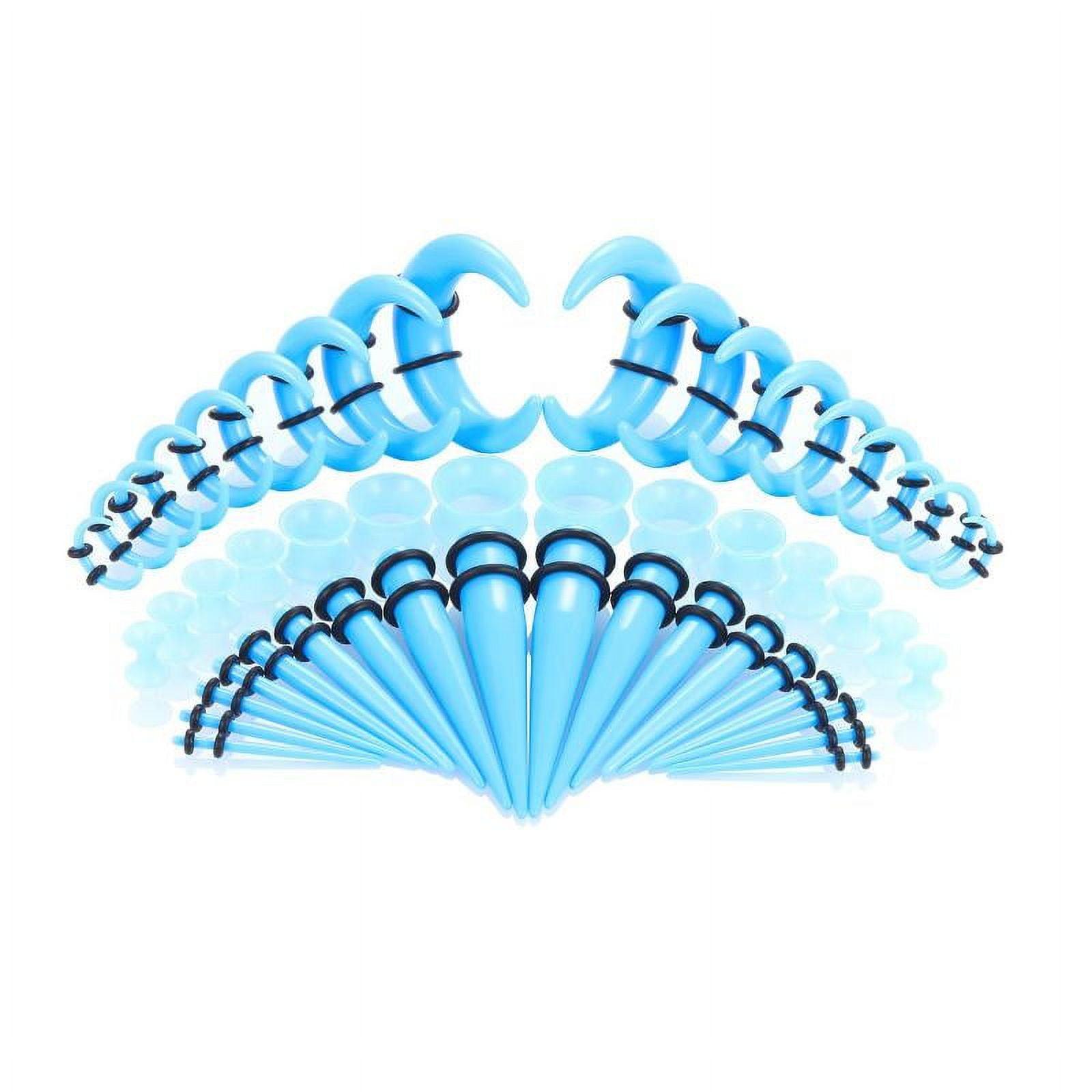 Acrylic Tapers Plugs Acrylic Cone Silicone Tunnel Spiral Cone Piercing ...