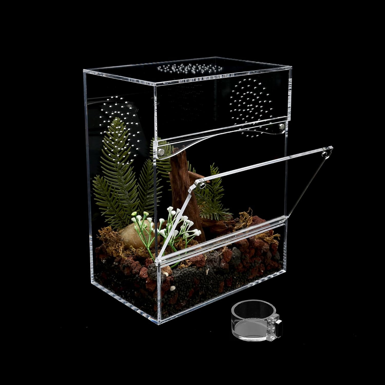 Acrylic Tarantula Enclosure Jumping Spider Enclosure with Front Opening ...