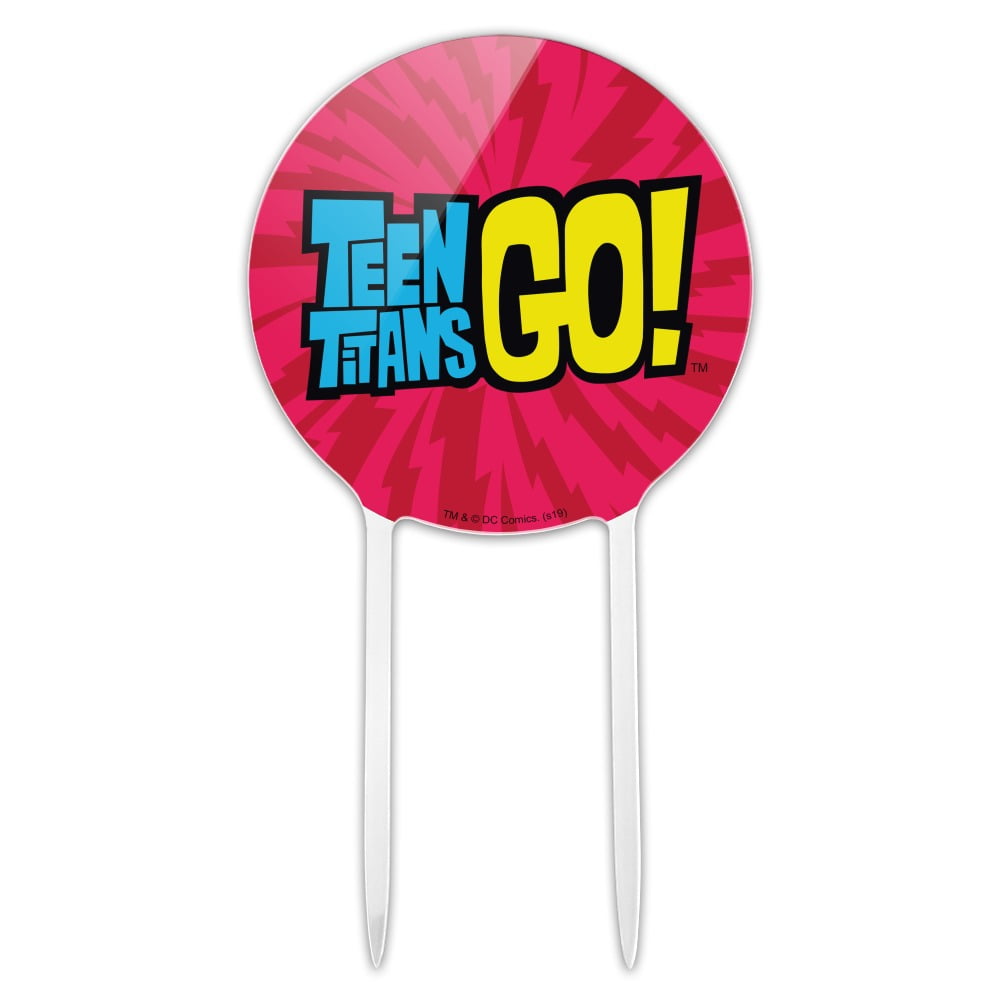 Acrylic Teen Titans Go! Logo Cake Topper Party Decoration for Wedding ...