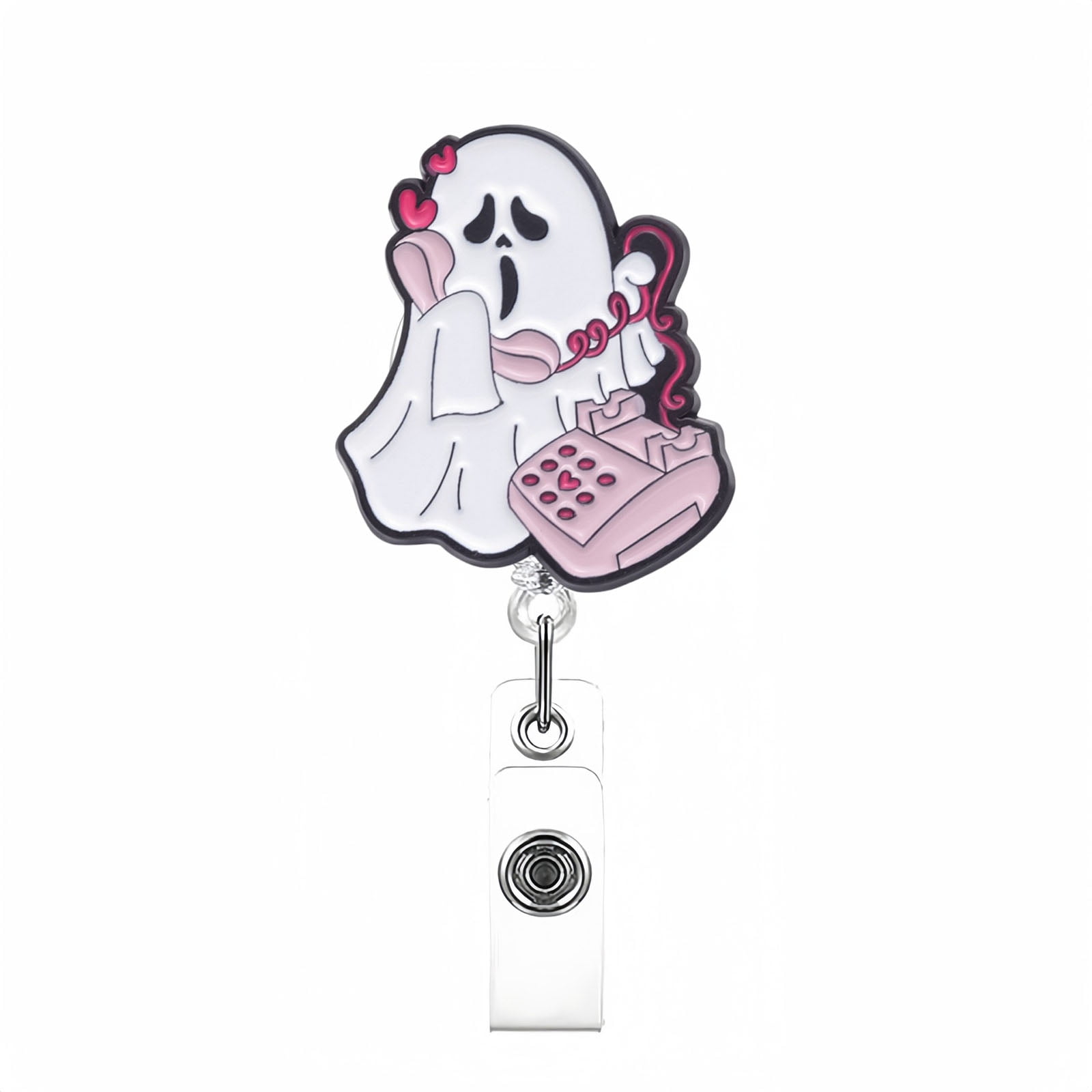 Acrylic Telescopic Chest Card Holder with Identification Badge Clip ...