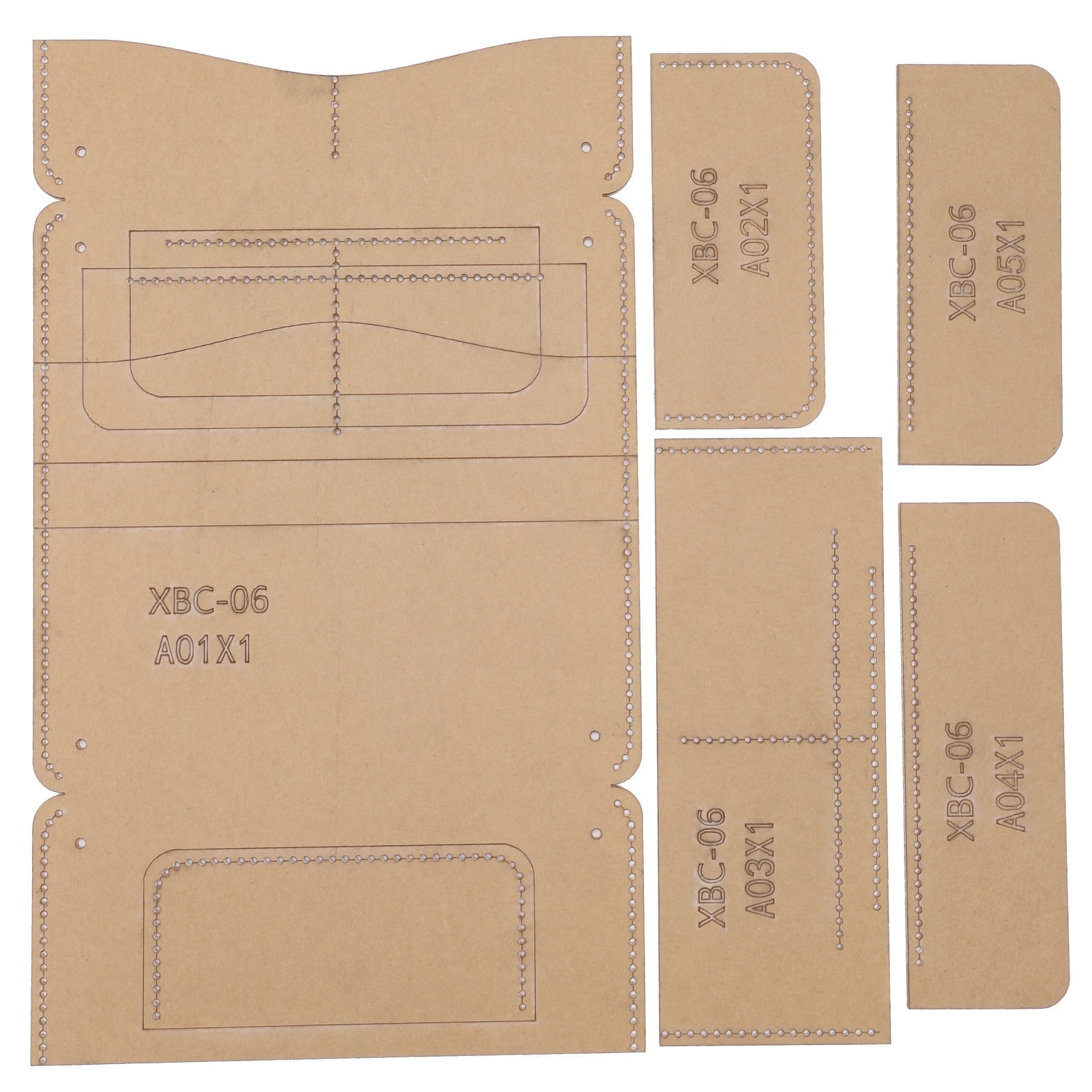 Acrylic Template Wallet Pattern Leather Quilting Stencil Set,Acrylic ...