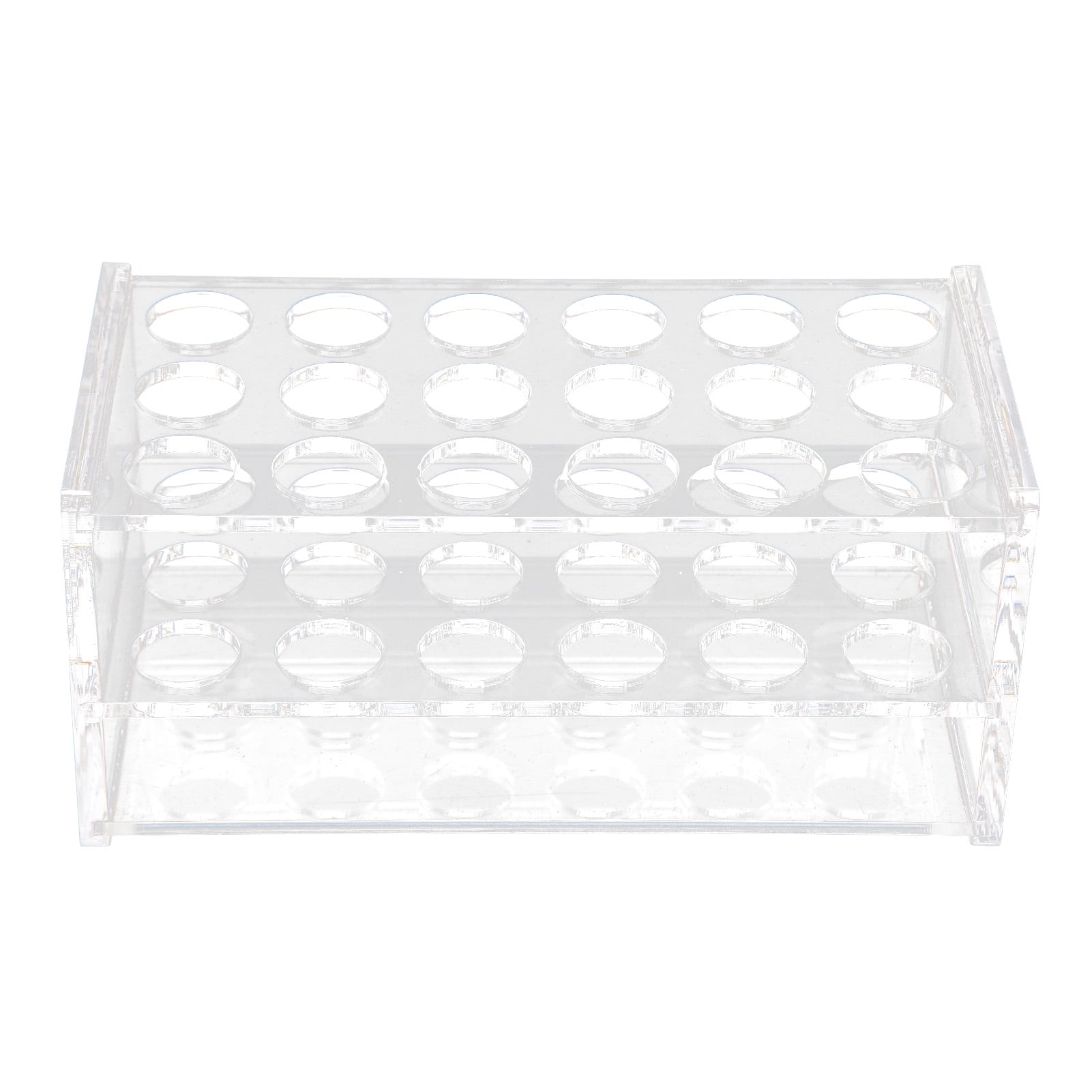 Acrylic Test Tube Rack for 17mm Tubes 18 Holes Transparent Centrifuge ...