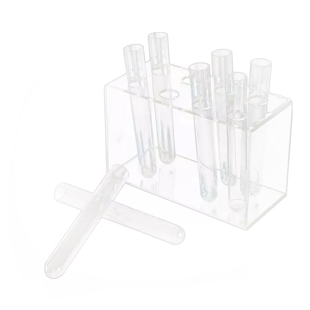 Acrylic Test Tube Vase Set With Stand, Showcase Multiple Bouquets (8/12 ...
