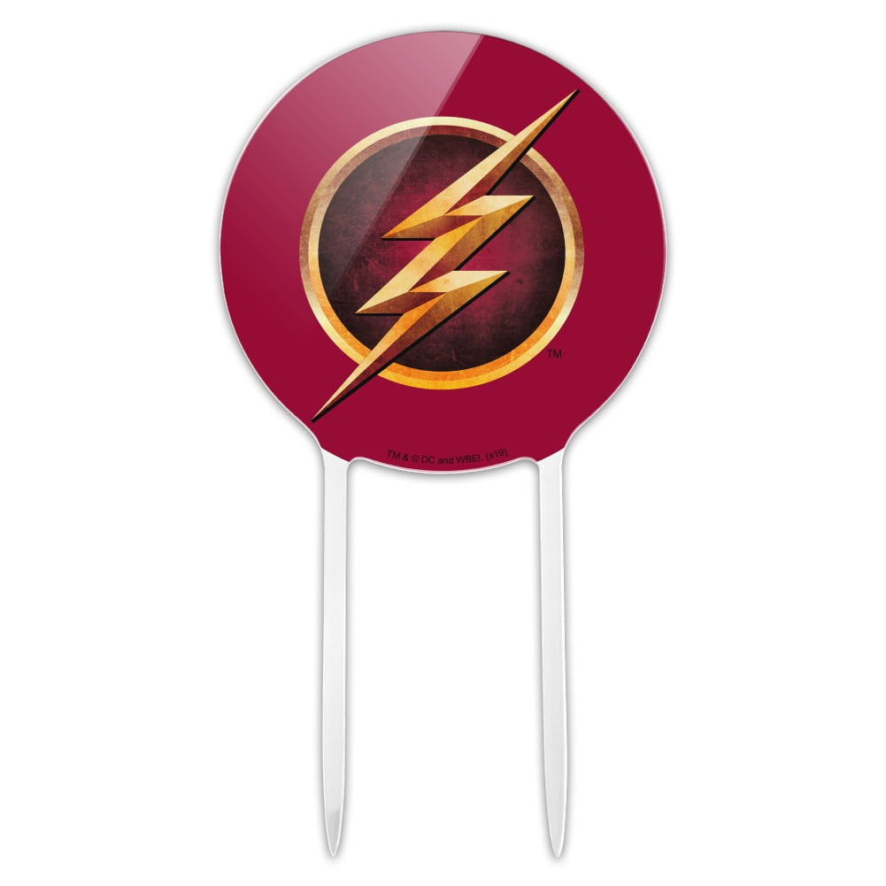 Acrylic The Flash TV Series Logo Cake Topper Party Decoration for ...