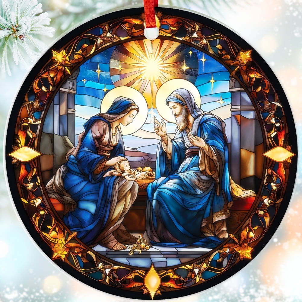Acrylic The Nativity Story Ornament, Christian Gifts for Women ...