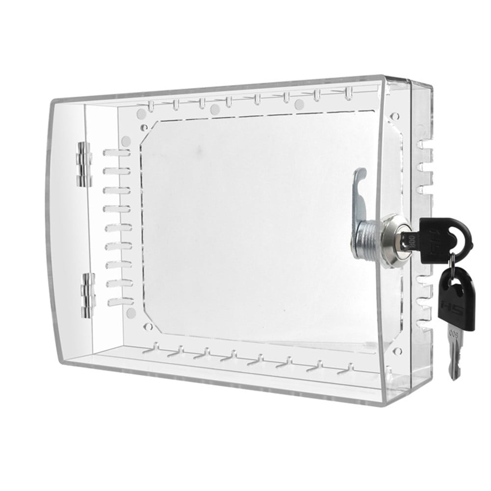Acrylic Thermostat Guard Lockable Ac Lock Box Cover Thermostat on Wall ...