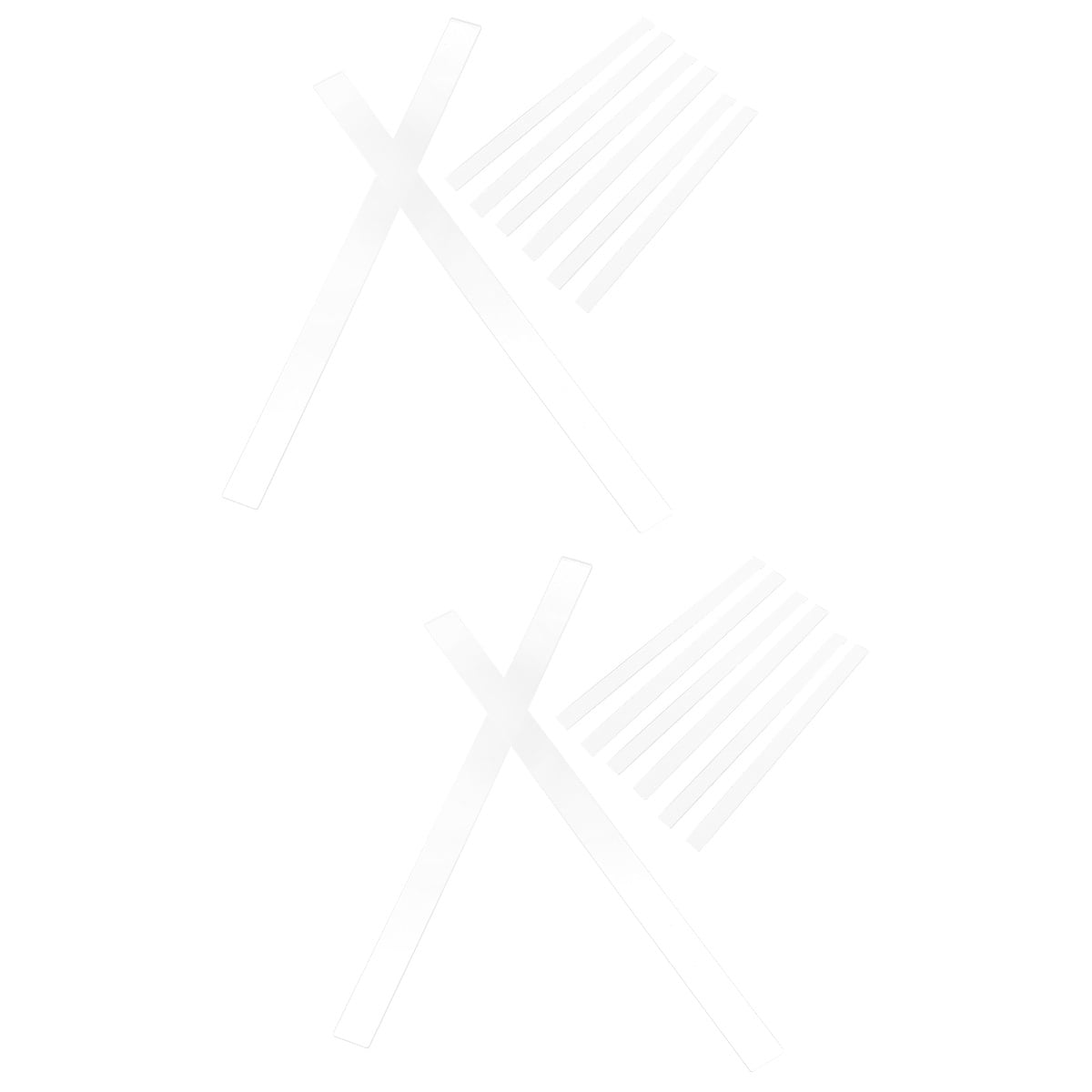 Acrylic Thickness Gauge Pastry Rolling Pin Measuring Dough Roller Guide ...