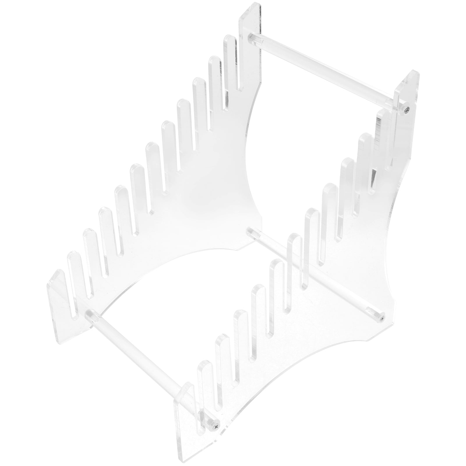 Acrylic Tiered Vinyl Record Shelf Transparent Acrylic Display Rack CDs ...