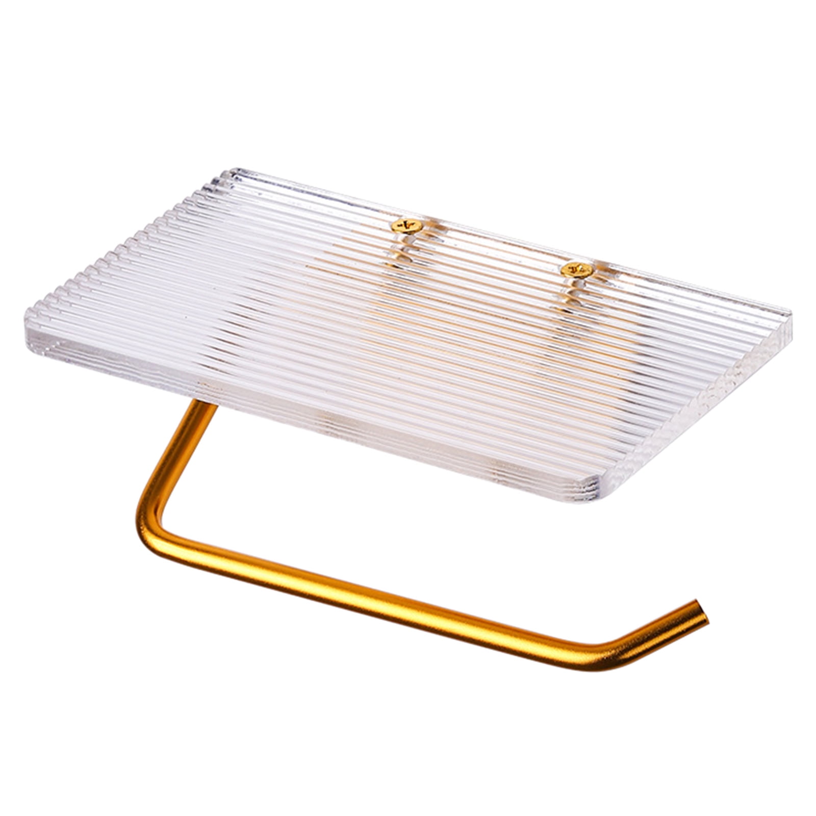 Acrylic Tissue Holder Home Storage Rack Wall Mounted Toilet Paper Roll ...