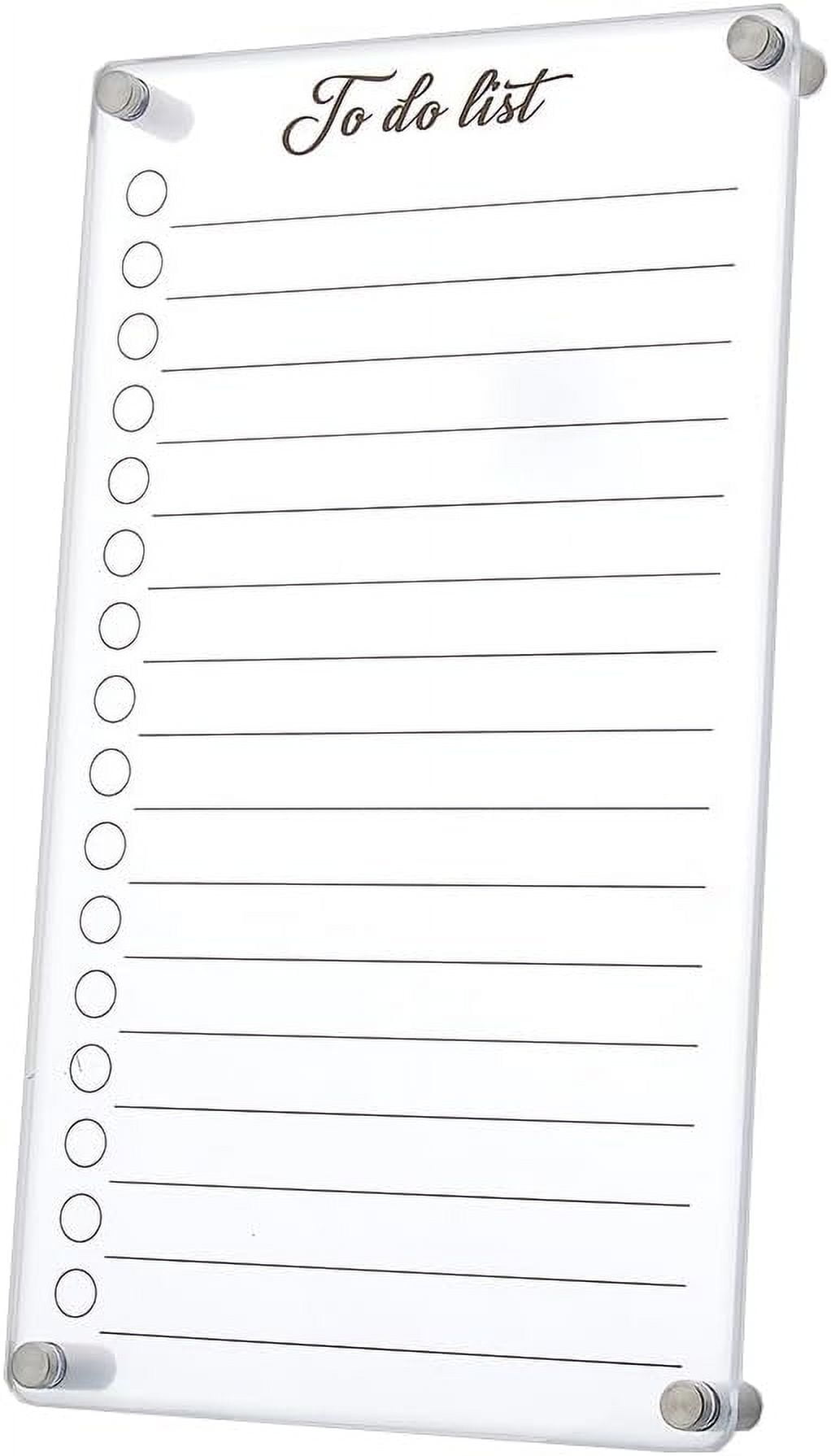 Acrylic To-Do List Wall Calendar Transparent Weekly Calendar List ...