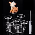Acrylic Toy Model Display Stand with 7 Organizer Base for Garage Kits ...