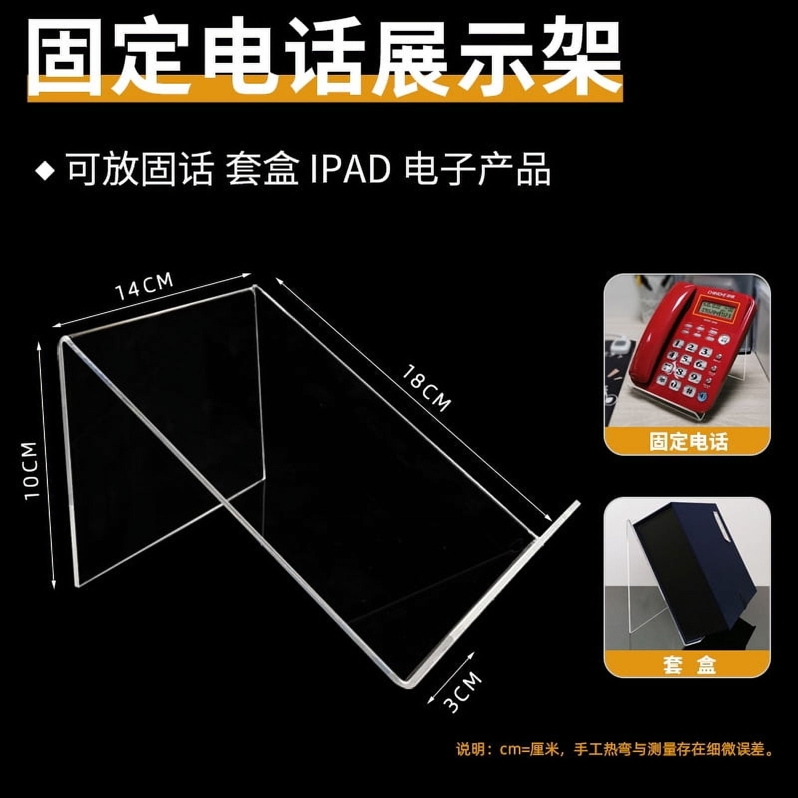 Acrylic Transparent Heightened Widened Phone Stand for Desk Enhances ...
