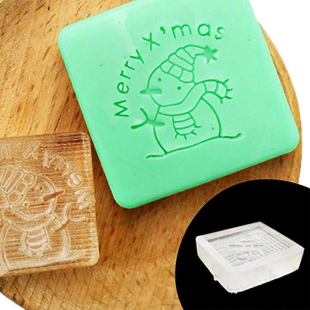 Acrylic Transparent Soap Stamp Christmas Theme Pattern Soaps Embossing ...