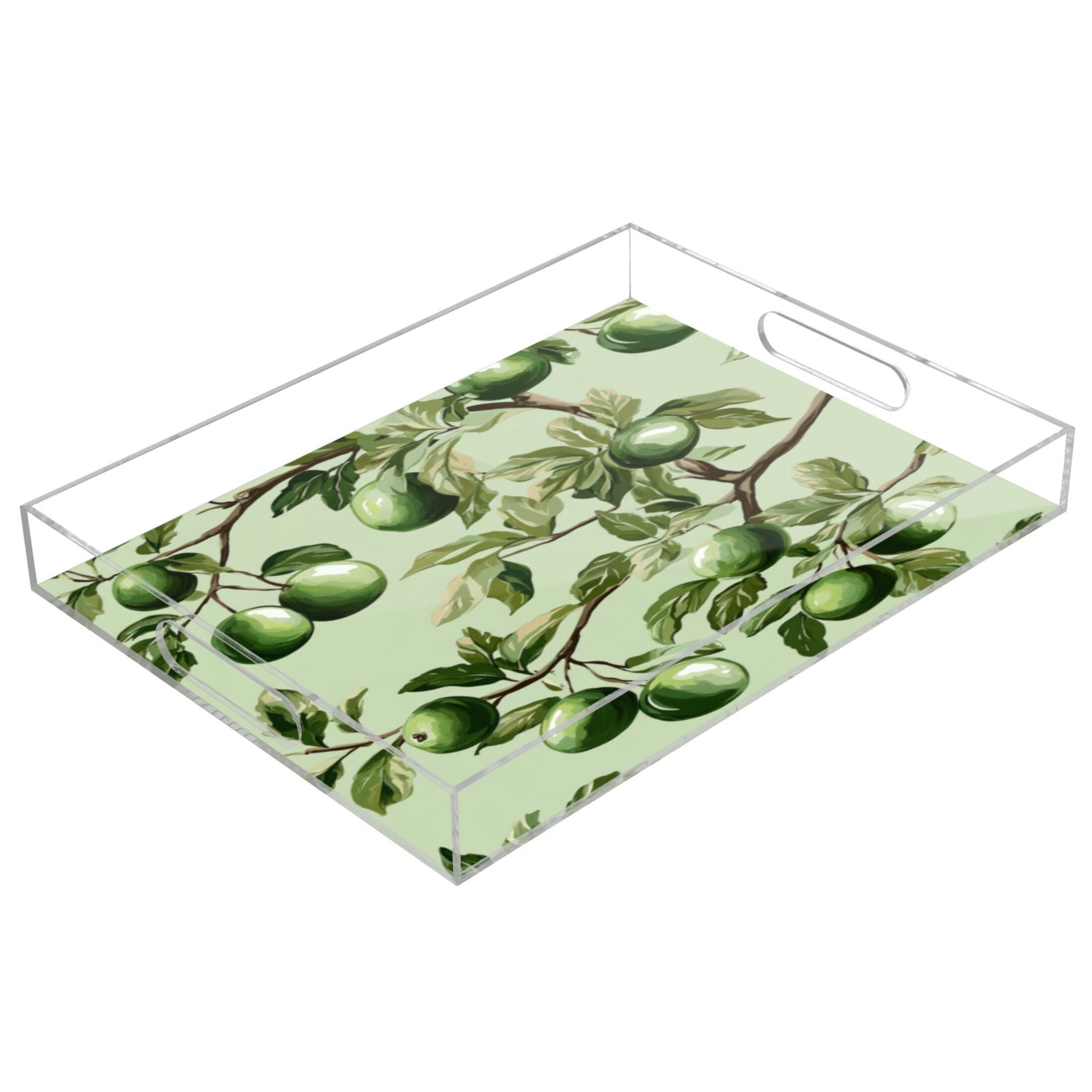 Acrylic Tray 15.7*11.8*1.9 Inch Transparent Tray Food Tray Tea Cup Tray ...