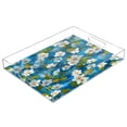 Acrylic Tray 15.7*11.8*1.9 Inch Transparent Tray Food Tray Tea Cup Tray ...