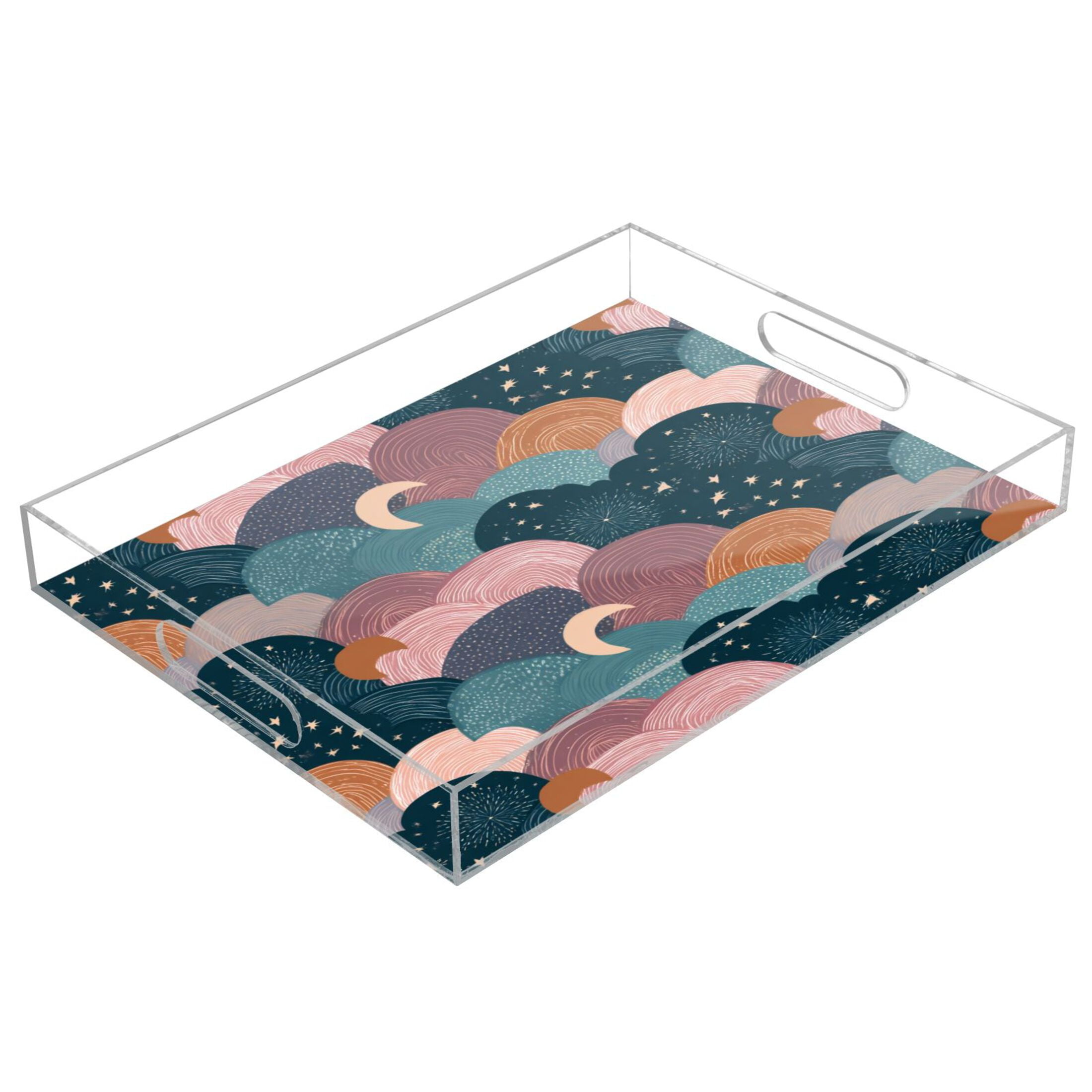 Acrylic Tray 15.7*11.8*1.9 Inch Transparent Tray Food Tray Tea Cup Tray ...