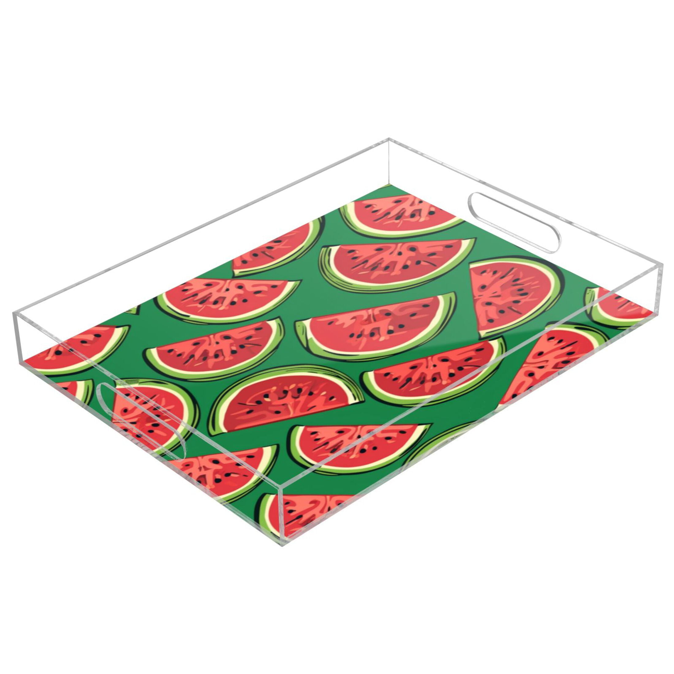 Acrylic Tray 15.7*11.8*1.9 Inch Transparent Tray Food Tray Tea Cup Tray ...