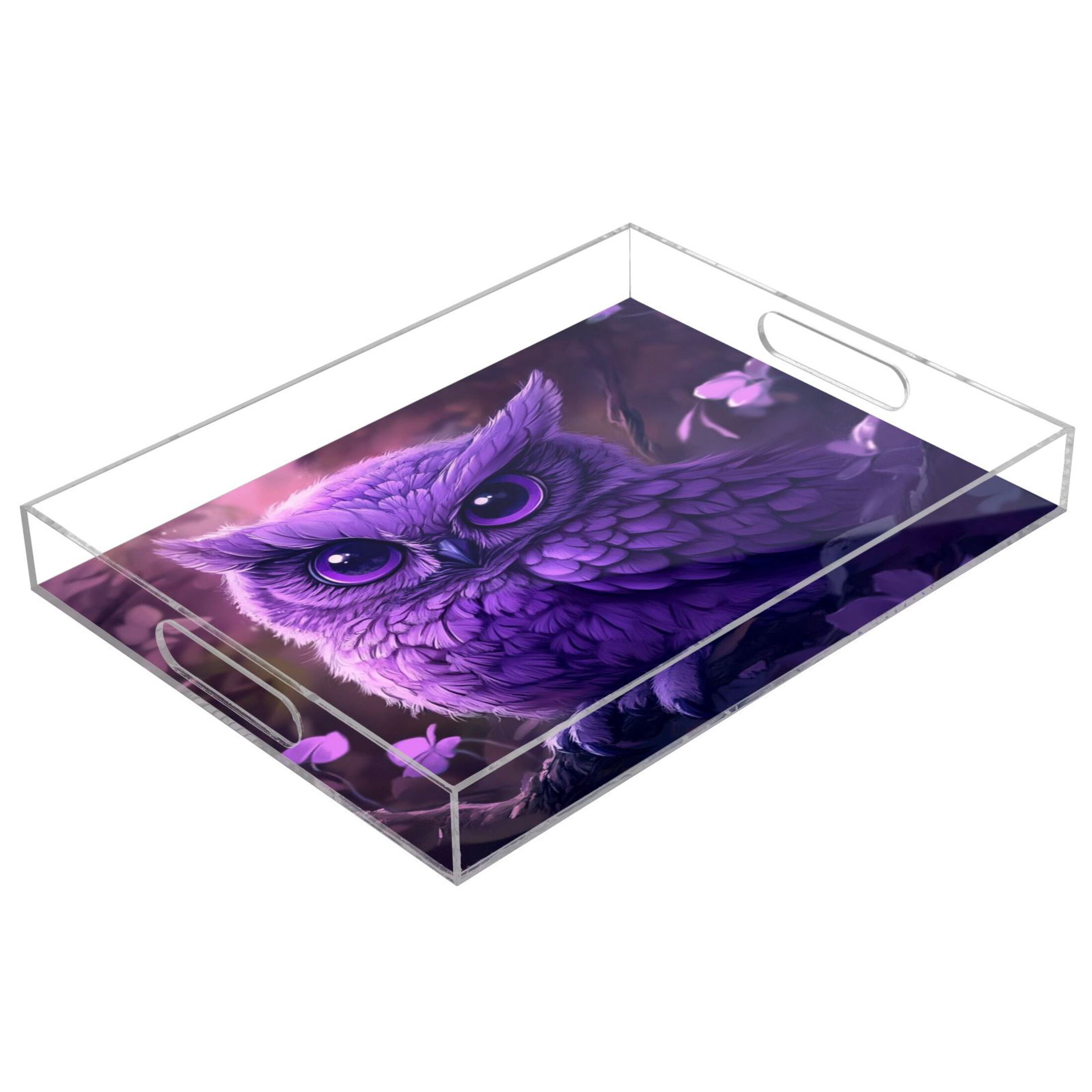 Acrylic Tray 15.7*11.8*1.9 Inch Transparent Tray Food Tray Tea Cup Tray ...