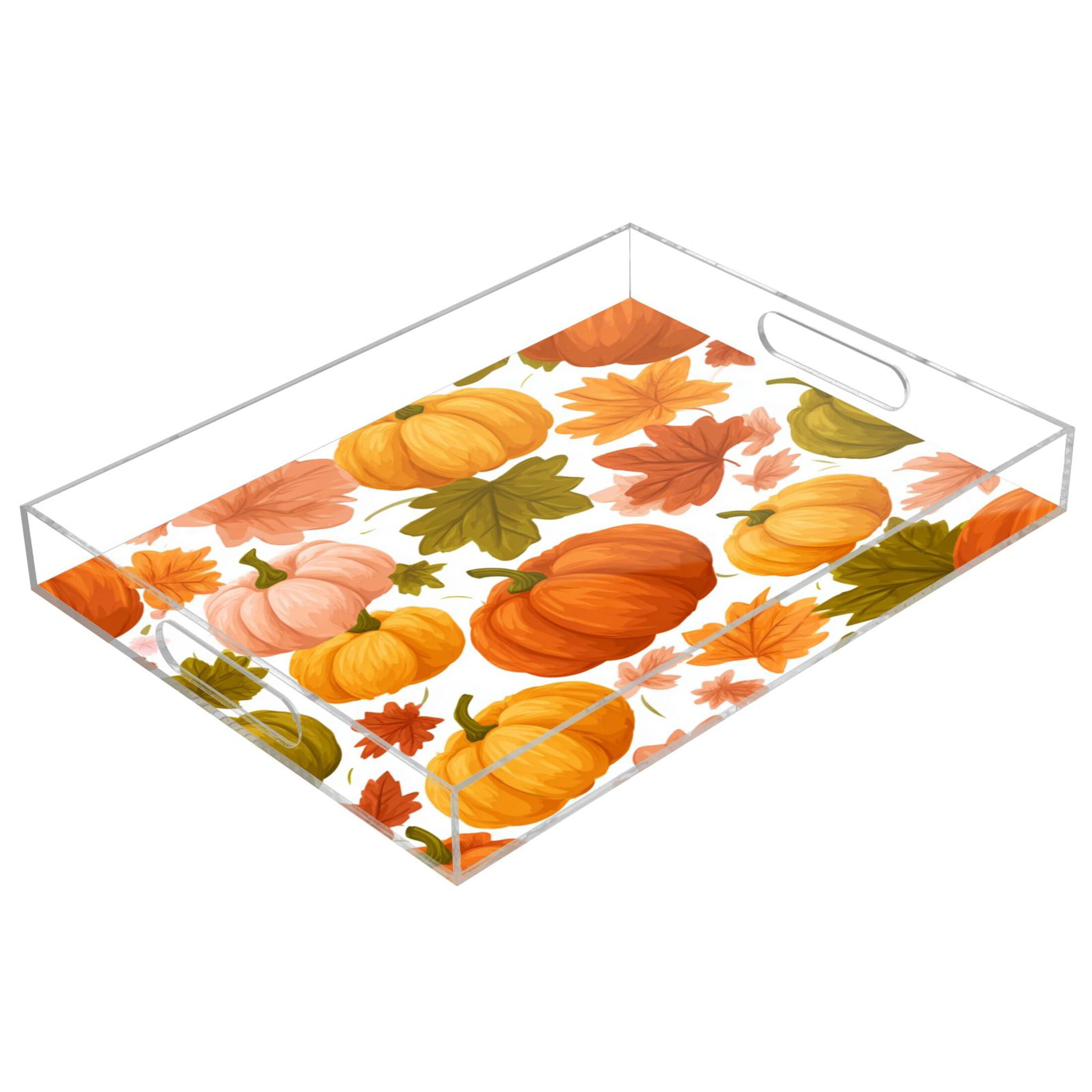 Acrylic Tray 15.7*11.8*1.9 Inch Transparent Tray Food Tray Tea Cup Tray ...